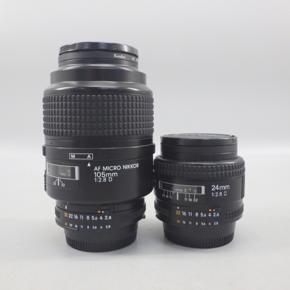 1円〜 Nikon ニコン AF NIKKOR 24mm 2.8D / AF MICRO 105mm 2.8D 動作未確認 現状品 レンズ 120-3028310 O商品(ニコン)｜売買された ...