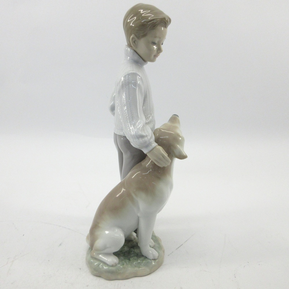 Yahoo!オークション - 1円〜 Lladro リヤドロ #6902『僕の親友』『花カ...