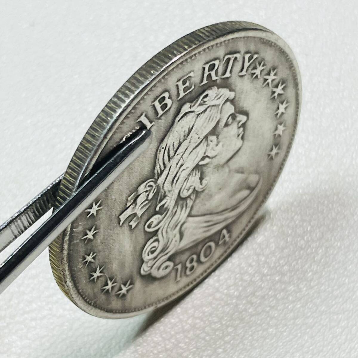 Yahoo!オークション - アメリカ 硬貨 古銭 自由の女神 1804年 リバティ...