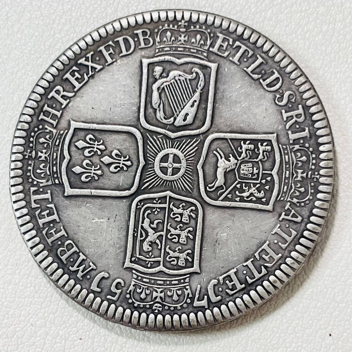 Yahoo!オークション - イギリス 硬貨 古銭 ジョージ2世 1751年 クラウ...