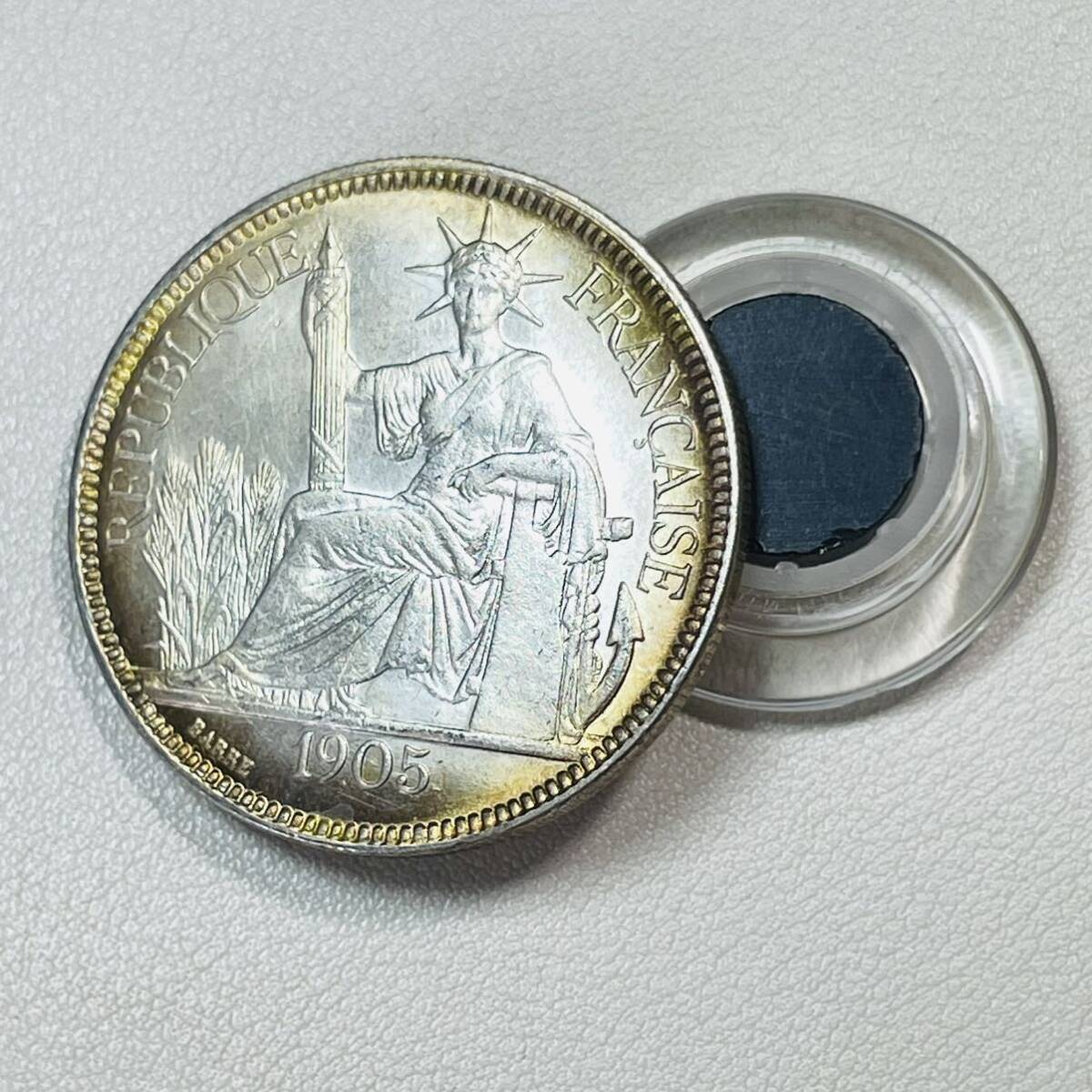 Yahoo!オークション - フランス 硬貨 古銭 フランス領インドシナ 1905...