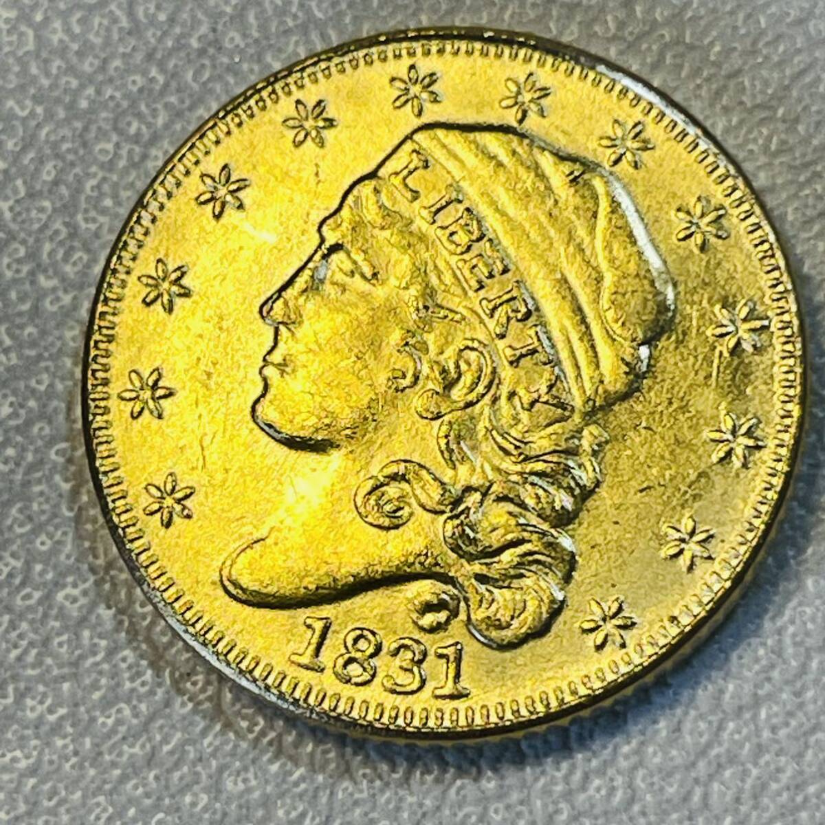 Yahoo!オークション - アメリカ 硬貨 古銭 自由の女神 1831年 リバティ...