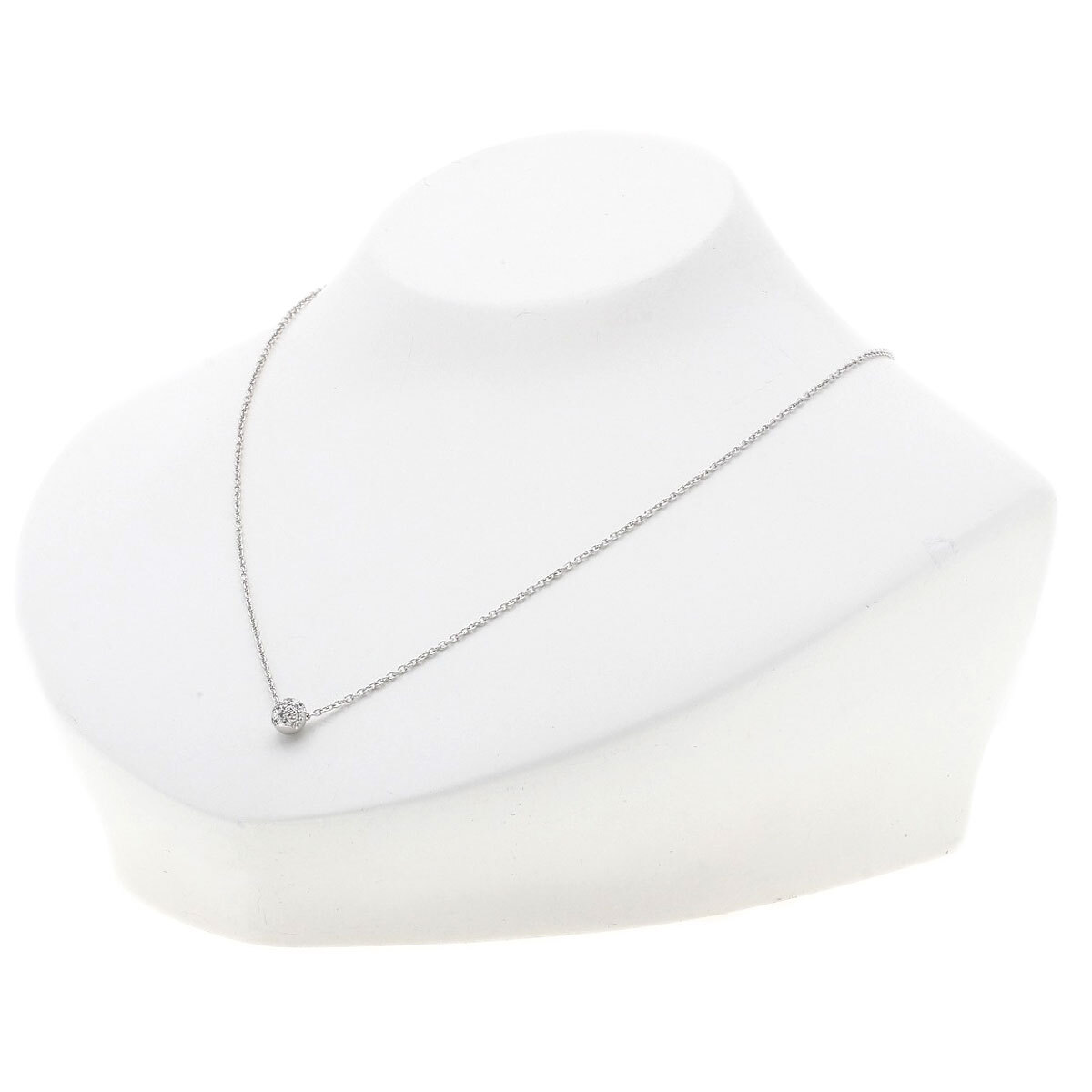 Yahoo!オークション - TASAKI タサキ ダイヤモンド ネックレス K14ホワ...