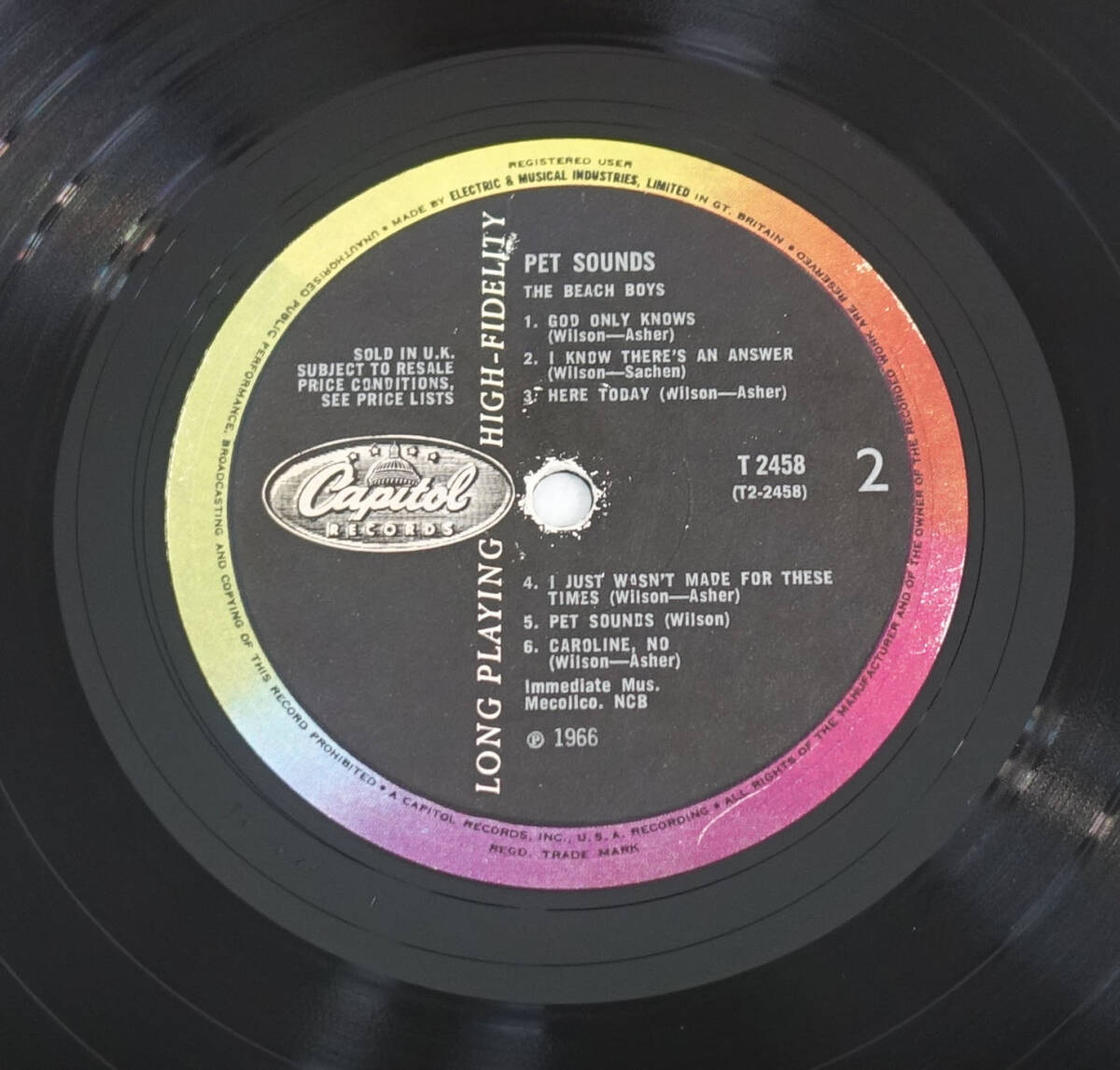 Yahoo!オークション - UK Original 初回 Capitol T 2458 PET SOUNDS