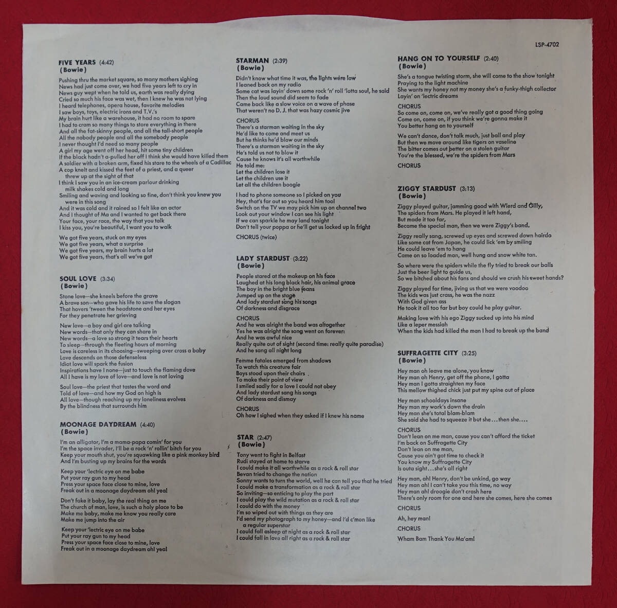 Yahoo!オークション - UK Original 初回 RCA SF 8287 The Rise and Fal...