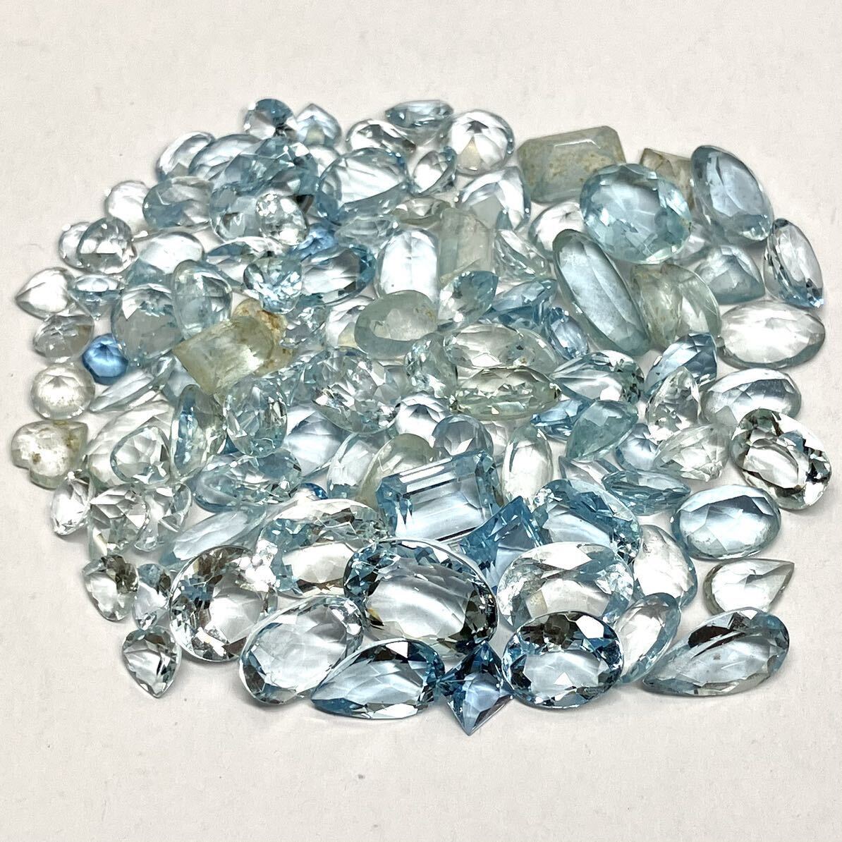Yahoo!オークション - 天然アクアマリンおまとめ52.5ct S ルース 裸...