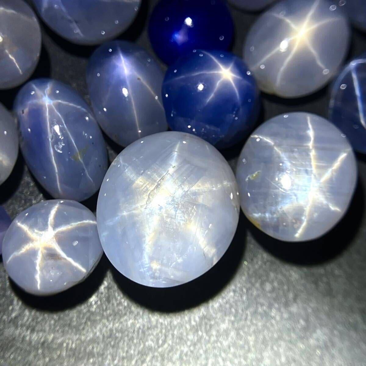 Yahoo!オークション - 天然スターサファイアおまとめ 51.5ct s約10....