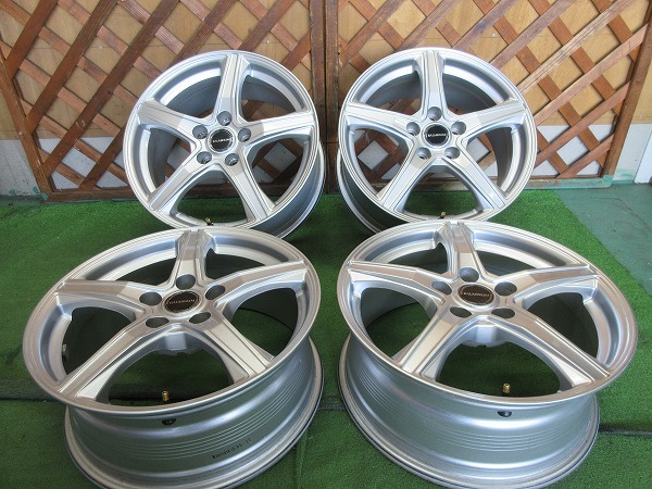 Yahoo!オークション - 【H637】バルミナ アルミホイール 4本 7J +40 PC...