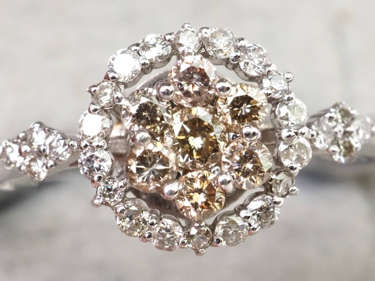 Yahoo!オークション - 【4820P】SV925 天然ダイヤモンド 0.43ct/2.1g ...