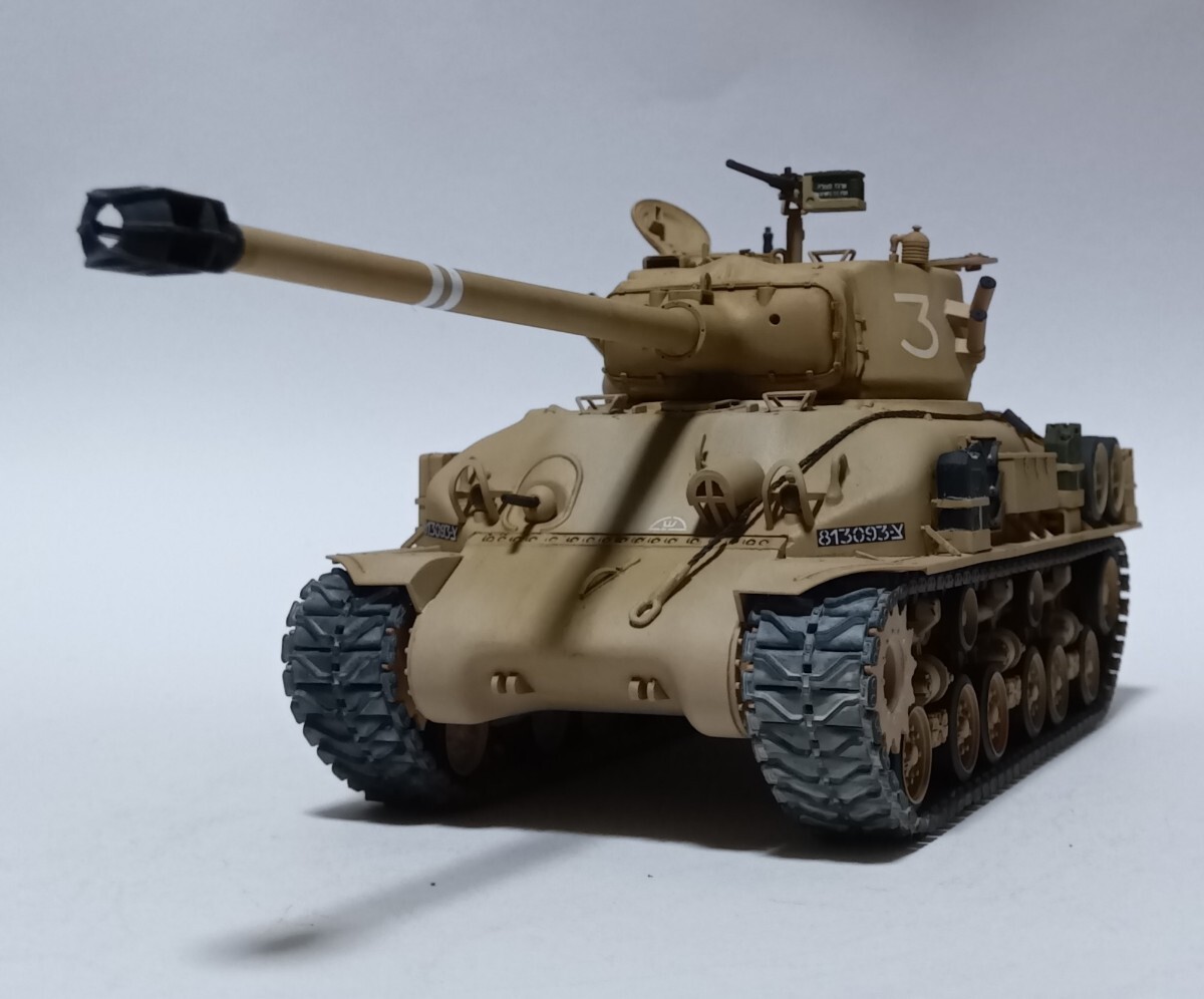Yahoo!オークション - タミヤ 1/35 M51スーパーシャーマン 完成品