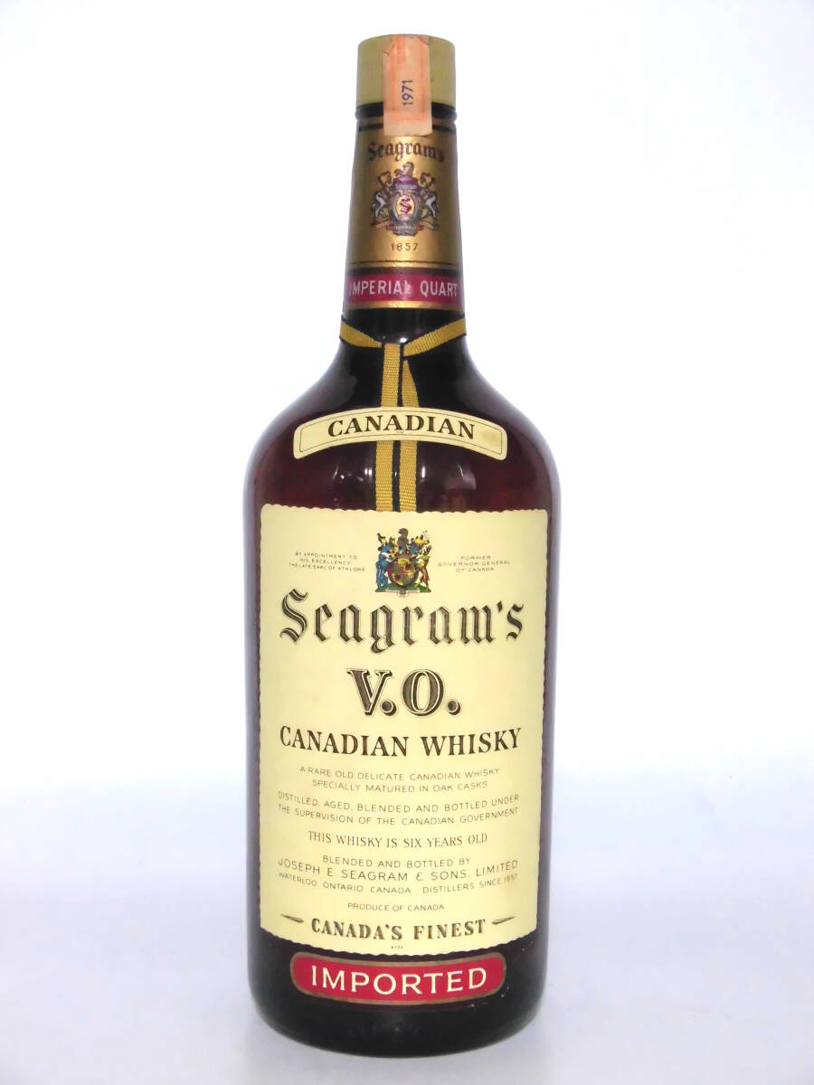 Yahoo!オークション - 【L2】 1971 シーグラム VO 6年 1136ml 旧ボトル...