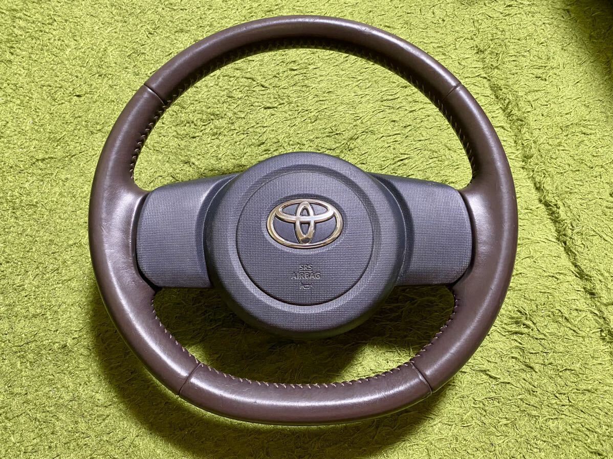 Yahoo!オークション - 送料無料 NCP145 ポルテ 純正 レザー ステアリン...