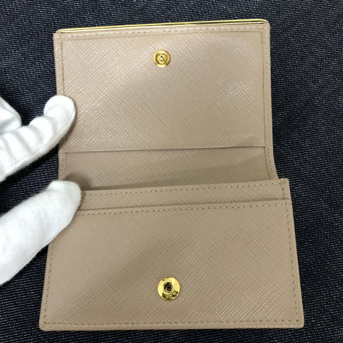 PRADA】プラダ☆カードケース ピンク ベージュ レディース PRADA】プラダ☆カードケース ピンク ベージュ レディース