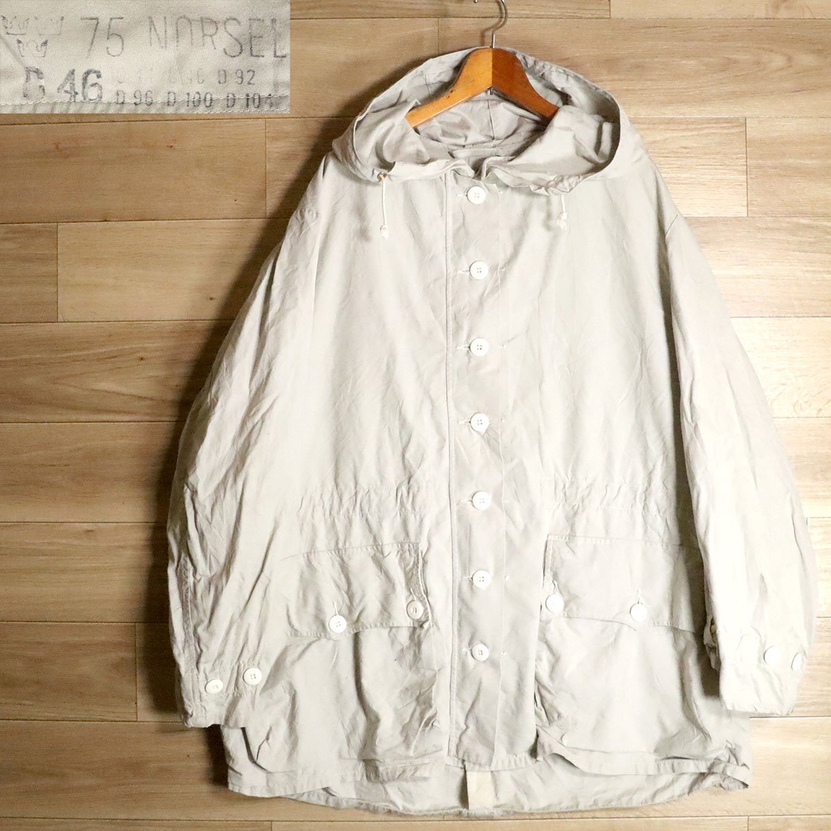 Yahoo!オークション - N13T/Y9.17-3 70s ビンテージ スウェーデン軍 M-...