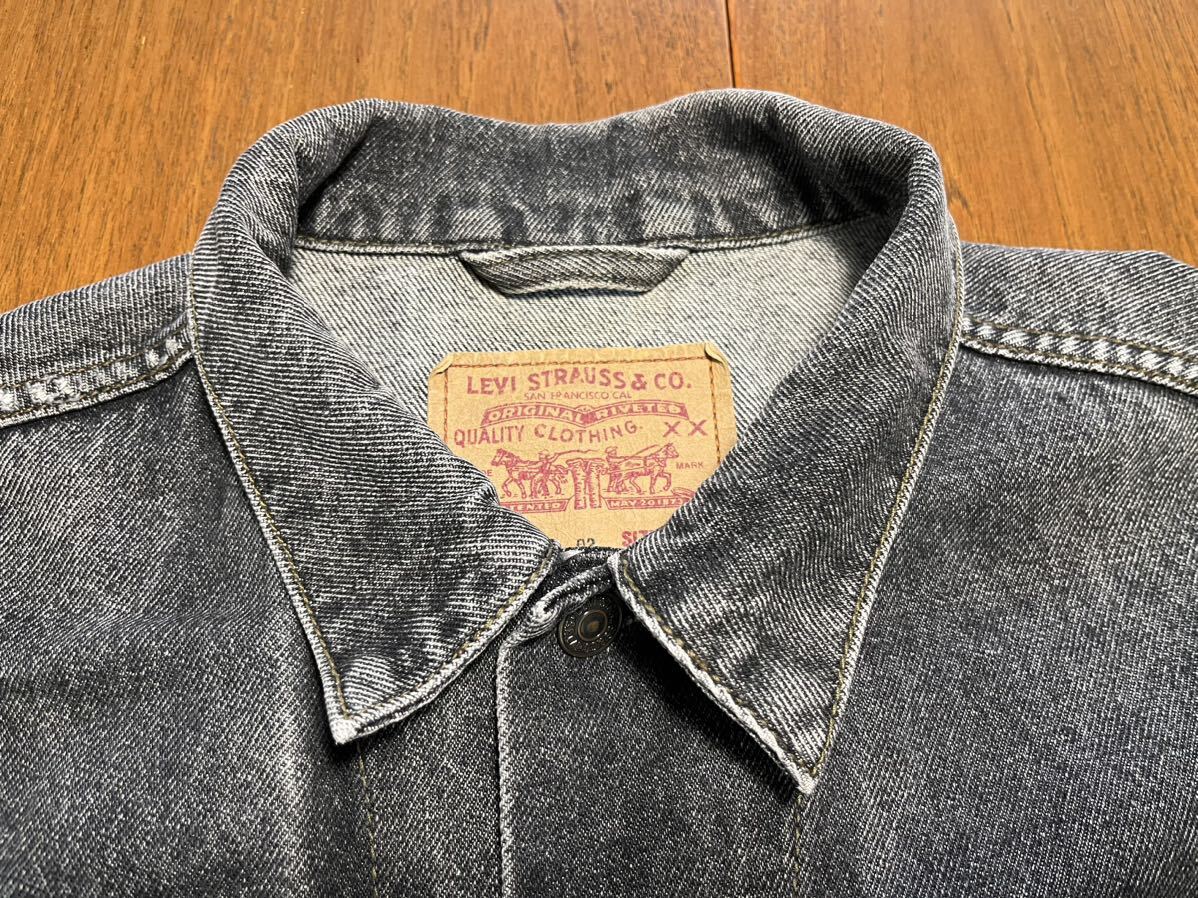 貴重!先染め!LEVI'S 70503-0258 ブラックデニムジャケット 貴重!先染め!LEVI'S 70503-0258 ブラックデニムジャケット