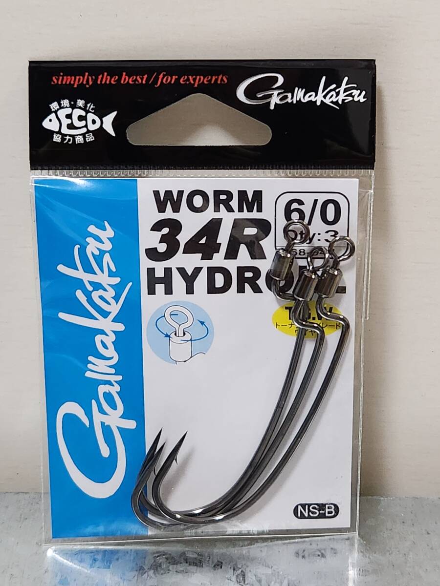 Yahoo!オークション - 即決 がまかつ TGWワーム34R ハイドロール 6/0 g...