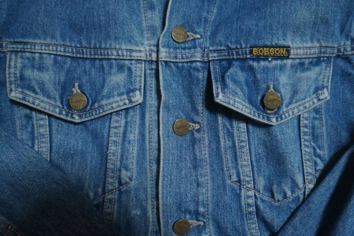 Yahoo!オークション - BOBSON デニムジャケット サイズ36 Gジャン ジー...
