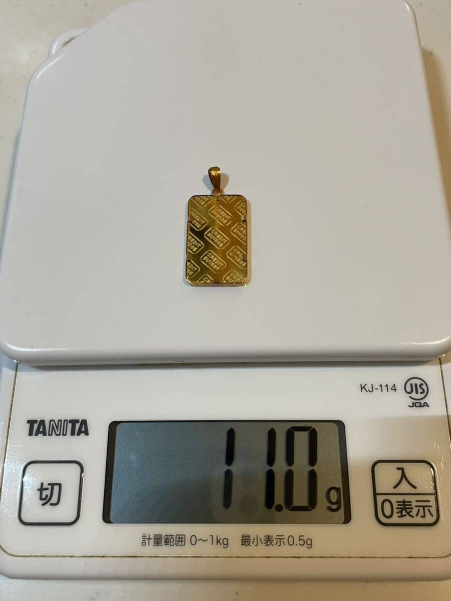 Yahoo!オークション - K24 インゴット 10g K18バチカン ペンダントトッ...