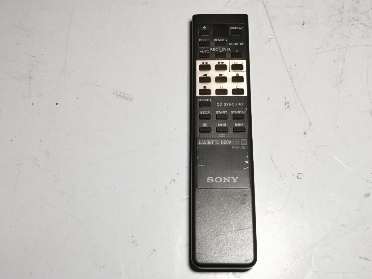Yahoo!オークション - SONY RM-J501 カセットデッキリモコン 中古 クリ...