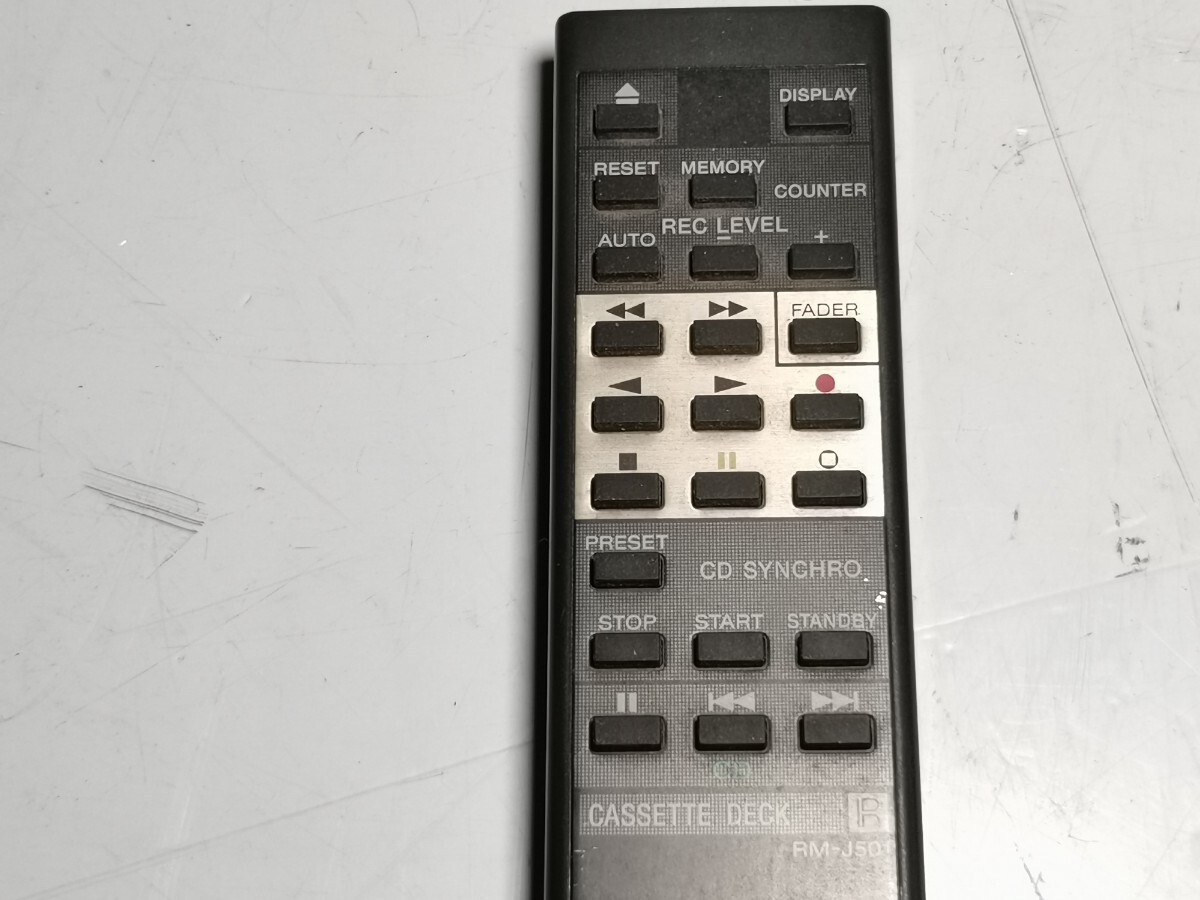 Yahoo!オークション - SONY RM-J501 カセットデッキリモコン 中古 クリ...