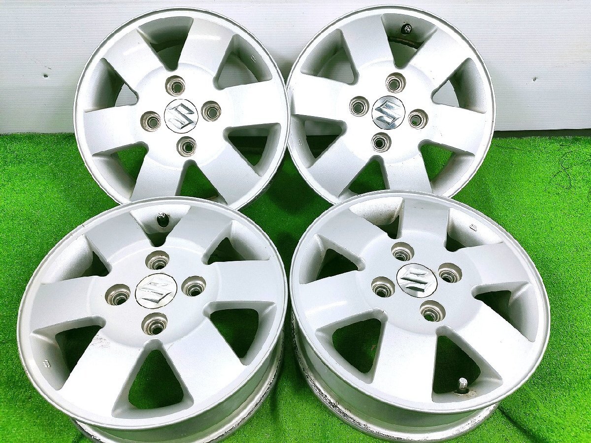 Yahoo!オークション - スズキ純正 13x4.50B +50 4穴 100 中古 アルミ...