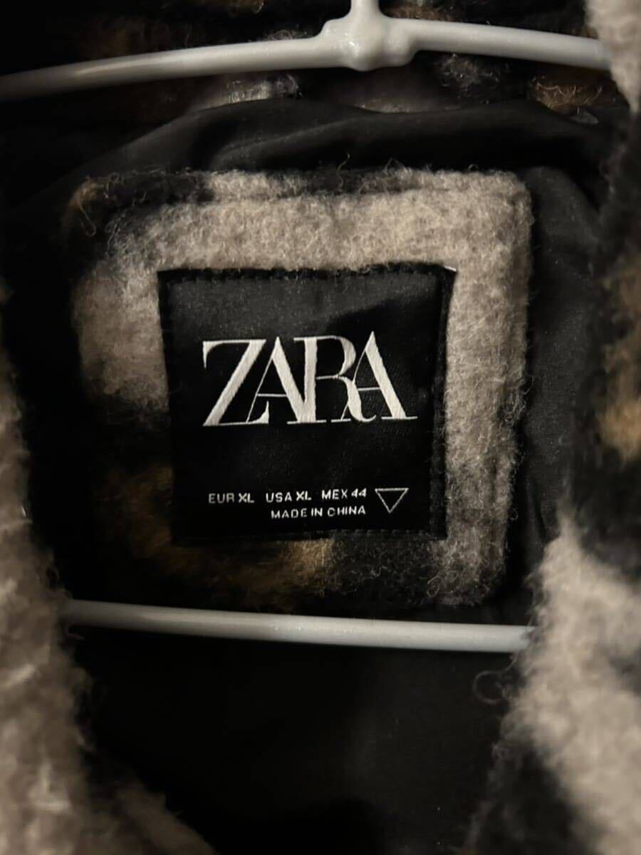 Yahoo!オークション - ジャケット ヒョウ柄 サイズXL ZARA 上着