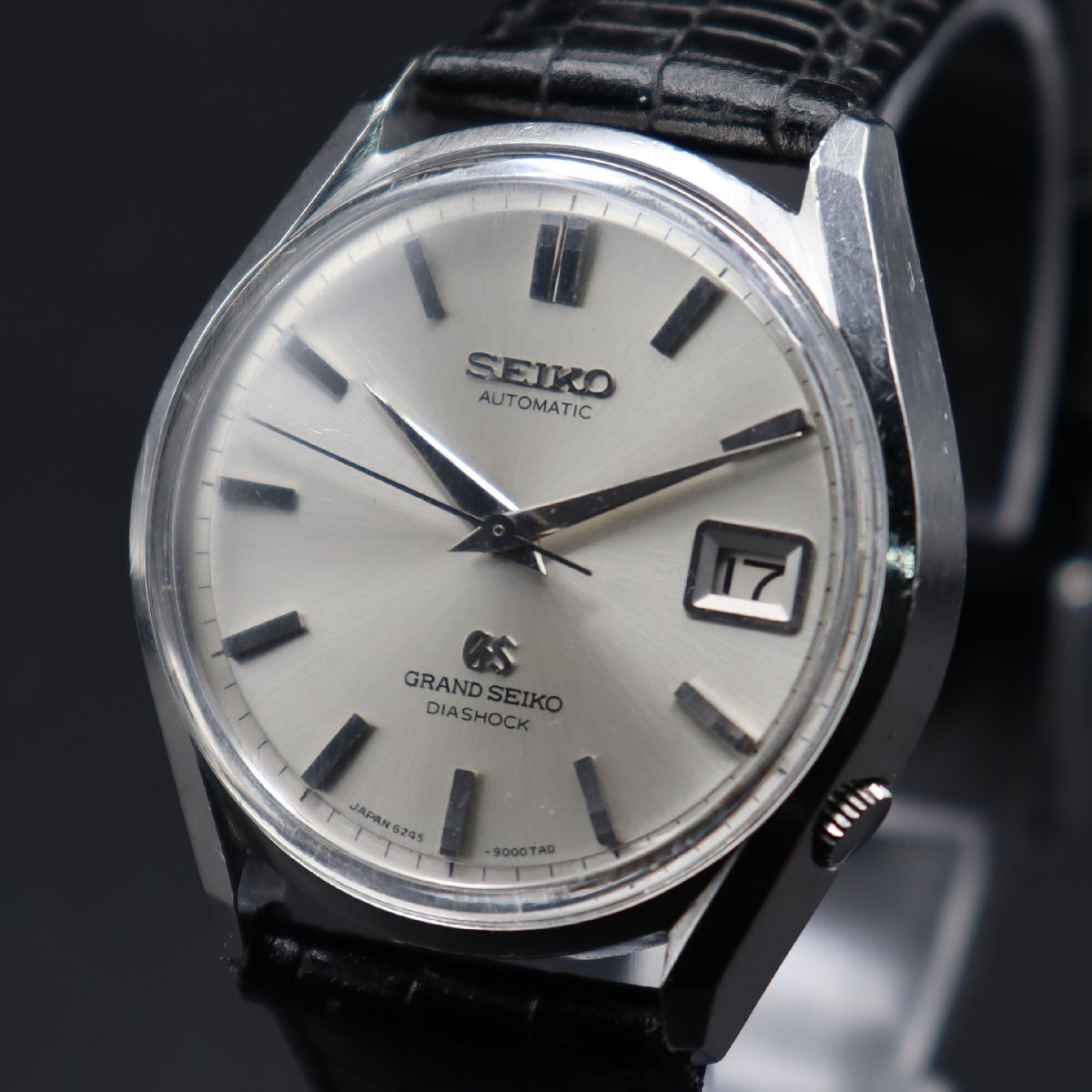 GRAND SEIKO 62GS 初期型 グランドセイコー 6245-9000 cal.6245A 自動巻き 獅子メダリオン 1966年 デイト アンティーク メンズ(グランドセイコー)｜売買 ...