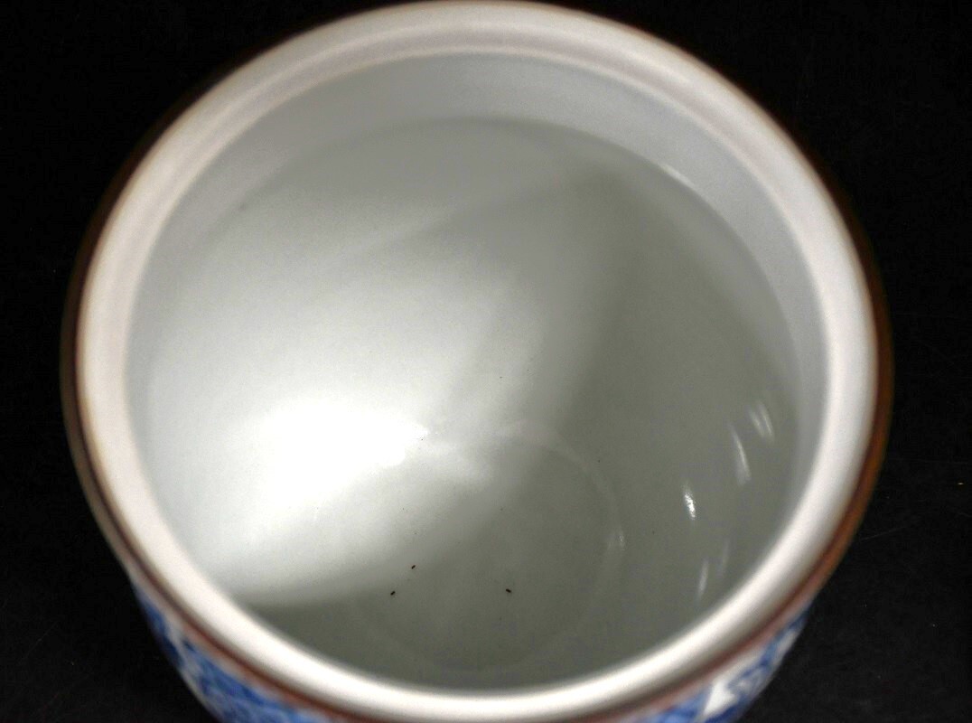 Yahoo!オークション - NY9-197【現状品】平安白鳳 水指 楼閣山水花文 ...