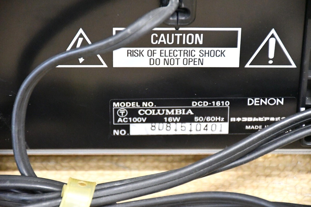 Yahoo!オークション - NY9-165【ジャンク品】DENON CDプレイヤー DCD-1...