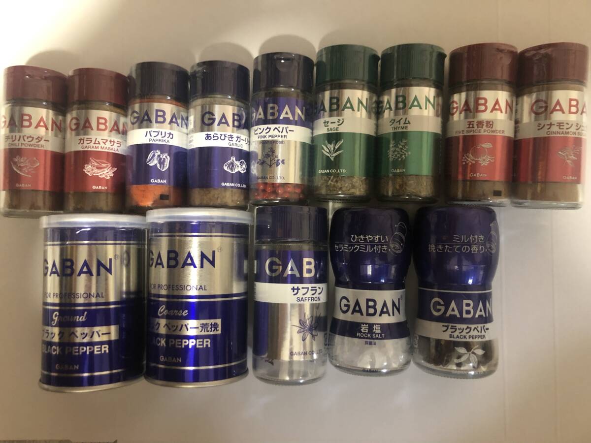 Yahoo!オークション - 送料無料 GABANギャバン スパイス14種類 合計14...