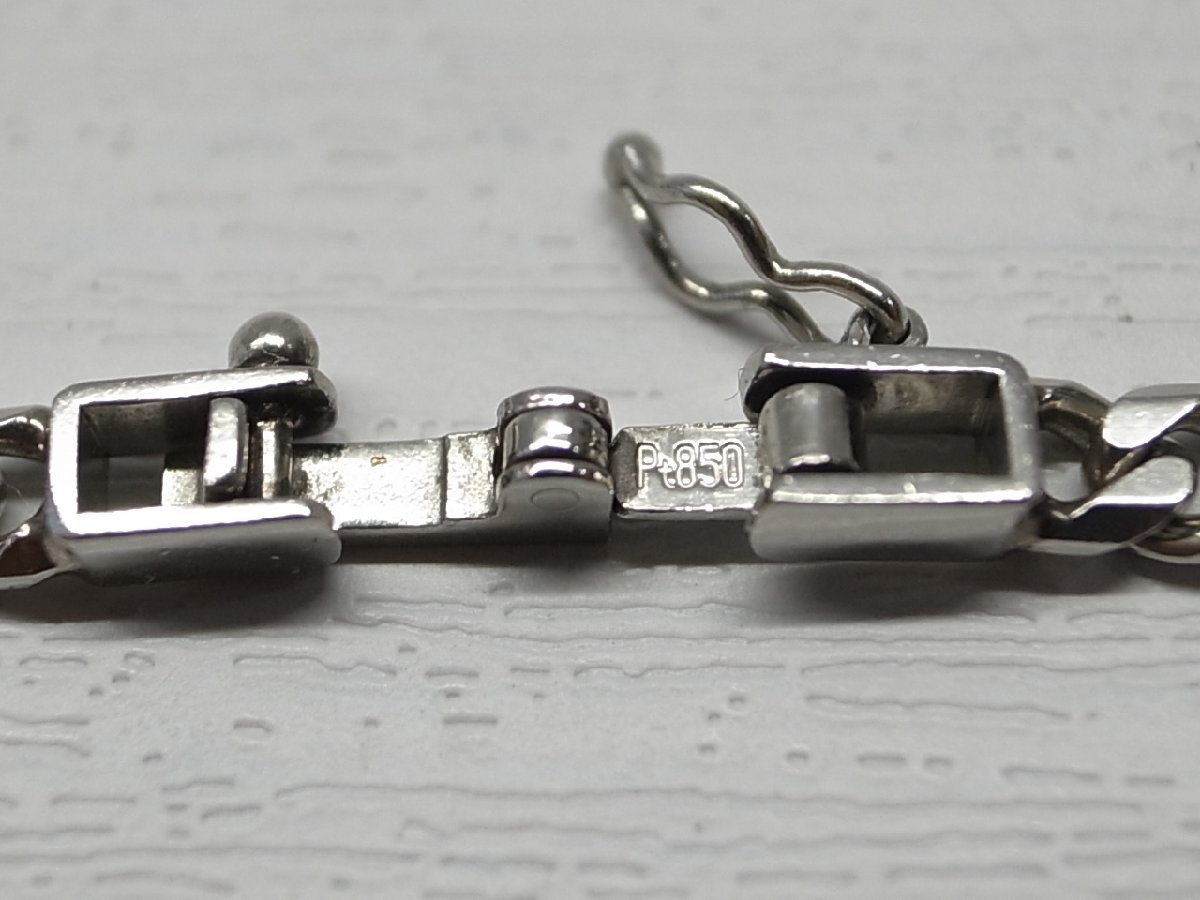 Yahoo!オークション - PT850 プラチナ 6面シングル 60㎝ 喜平 チェー...