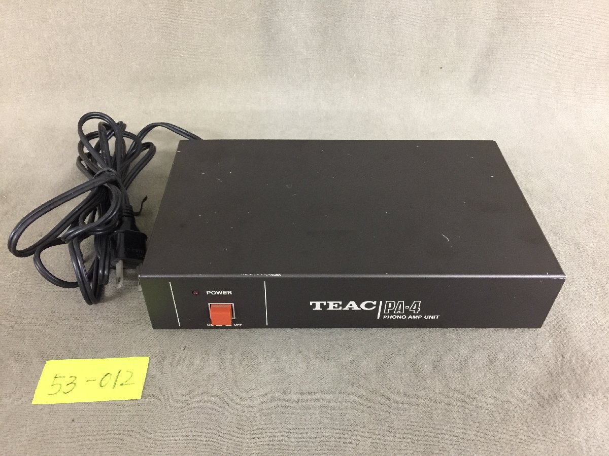 Yahoo!オークション - 53―012 音響機器 TEAC PHONO AMP UNIT PA...