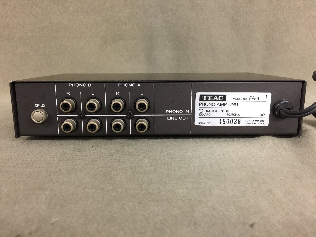 Yahoo!オークション - 53―012 音響機器 TEAC PHONO AMP UNIT PA...