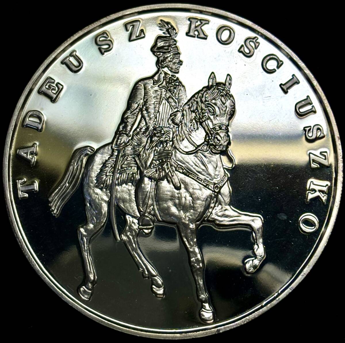 Yahoo!オークション - 【ポーランド特大銀貨】(5オンス(156g)純銀 直径...