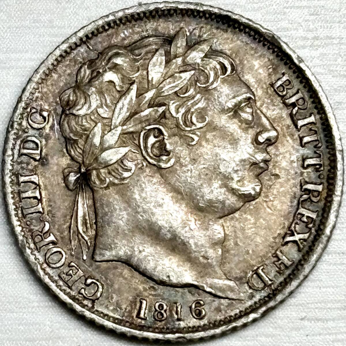 Yahoo!オークション - 【イギリス銀貨】(1816年銘 2.8g 直径19.5mm)