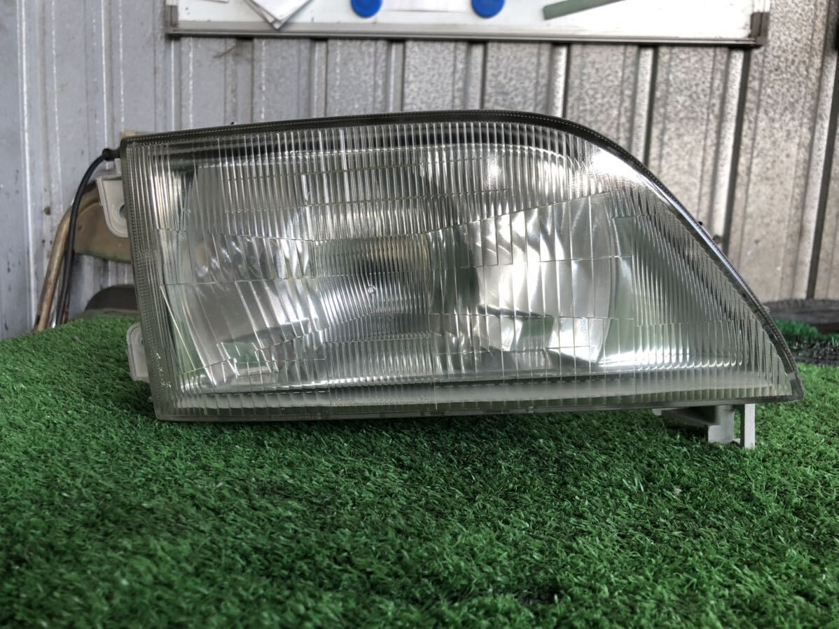 アクティ ACTY トラック他 HA3 HA4 HH3 HH4 右 ヘッド ライト ランプ 110-22239 クリア 薄い黄ばみ 取付ベース ...