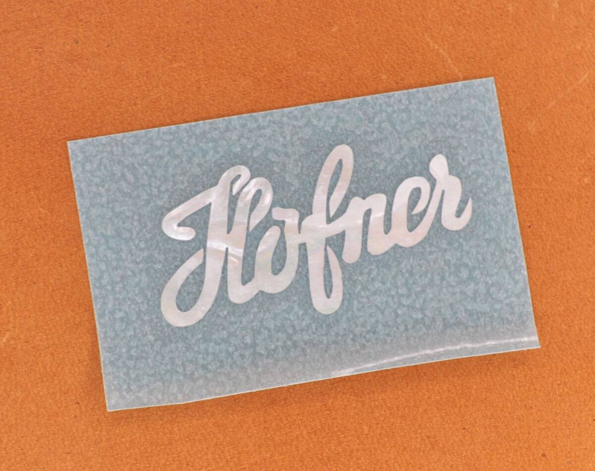 Yahoo!オークション - Hofner ロゴ パールシェル シール