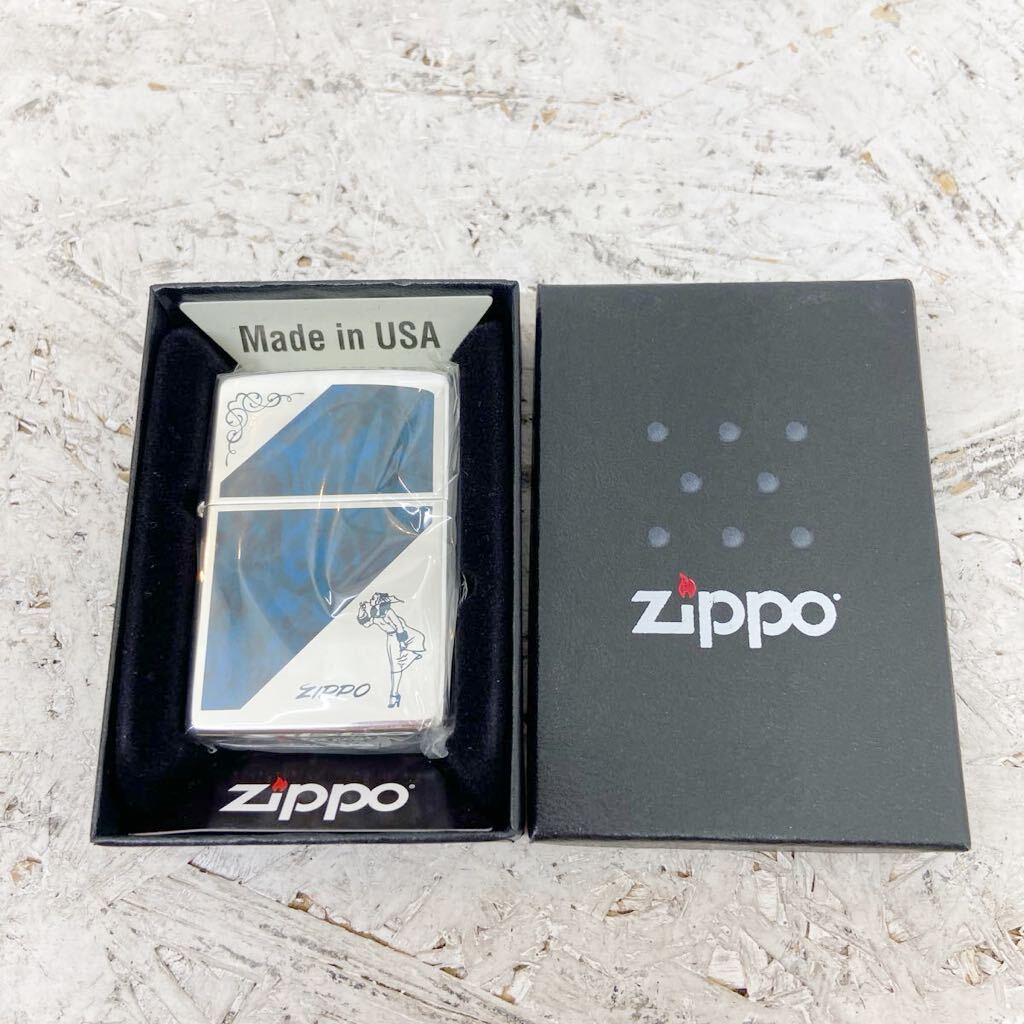Yahoo!オークション - 15 ZIPPO 2021 マーブルガール シルバー ブルー ...