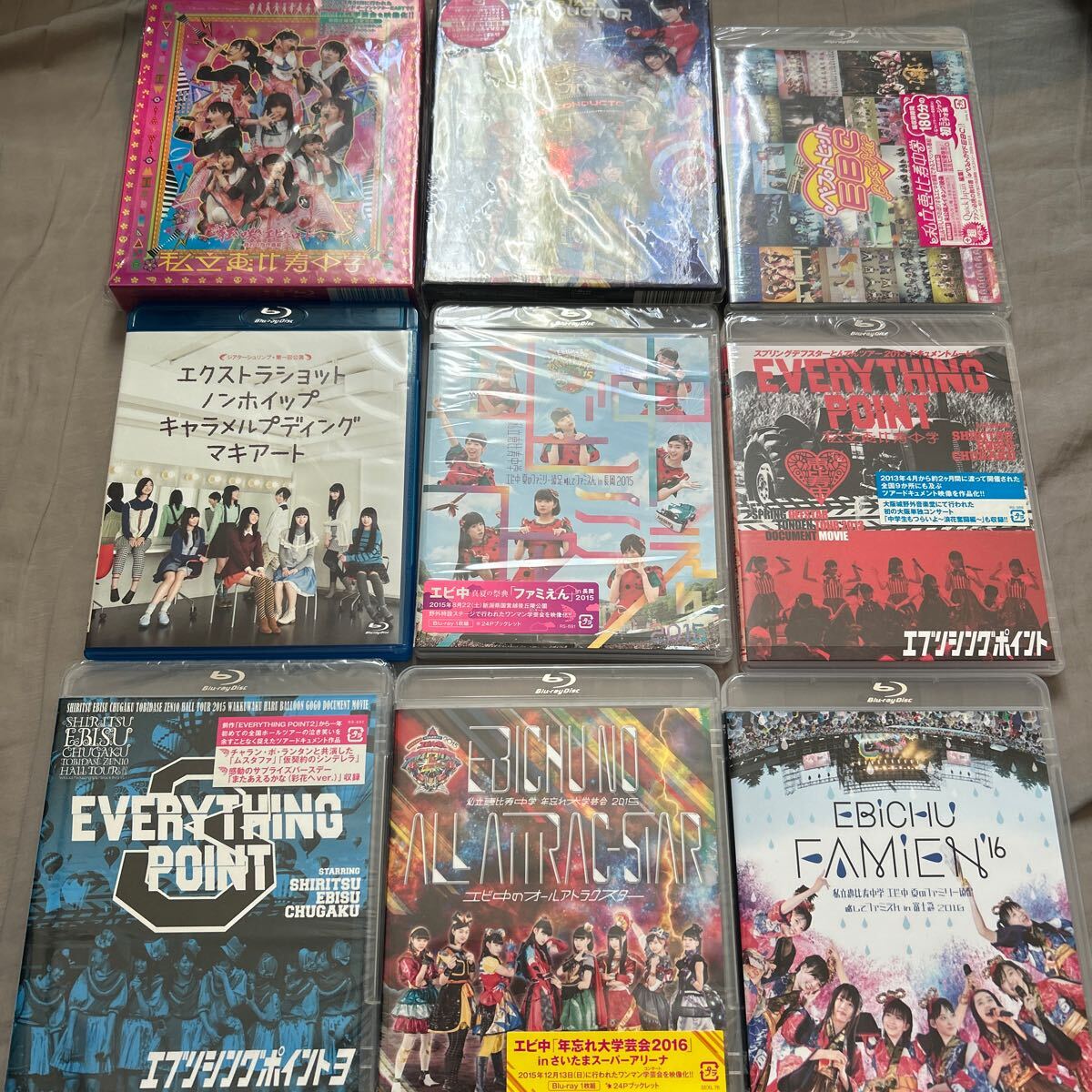 Yahoo!オークション - 私立恵比寿中学 BD9枚セット 狂い咲きエビィーロ...