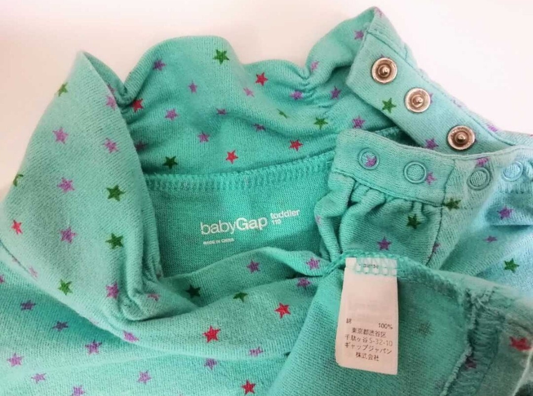 Yahoo!オークション - 110サイズ 4点「babyGAPエメラルドグリーン星柄...
