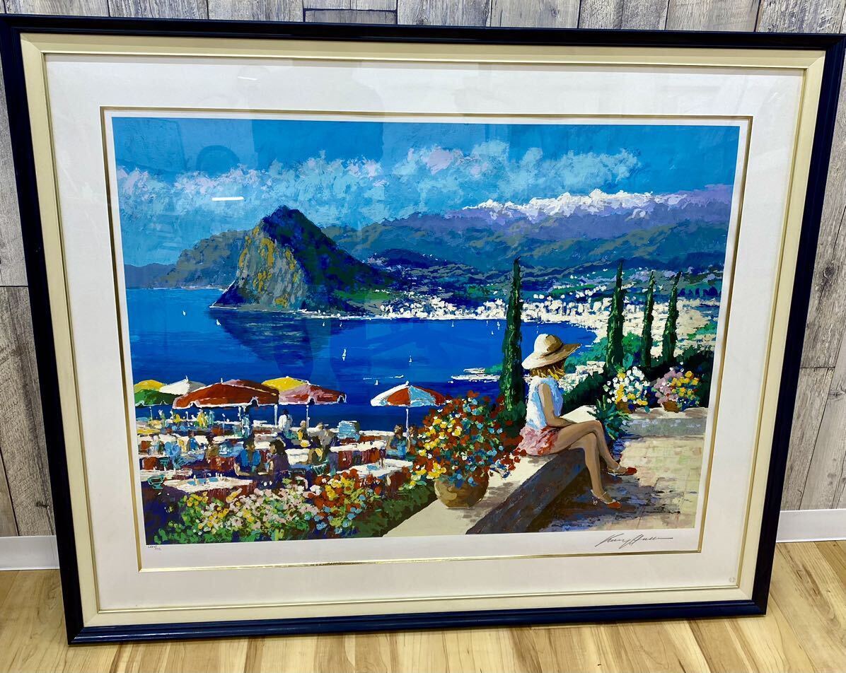 Yahoo!オークション - 〈N2006〉 真作 ケリー・ハーレム ルガノ 風景画...