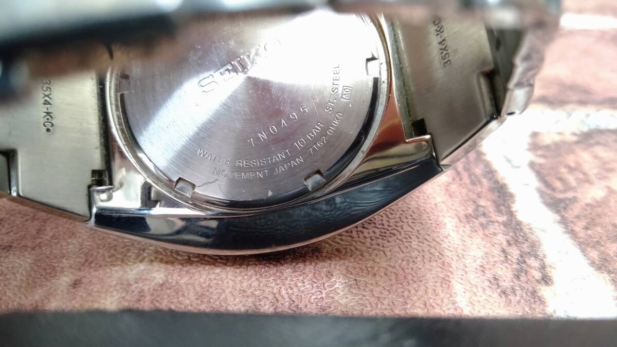 Yahoo!オークション - k1584 SEIKO セイコー クロノグラフ 7T62-0HK0 ...