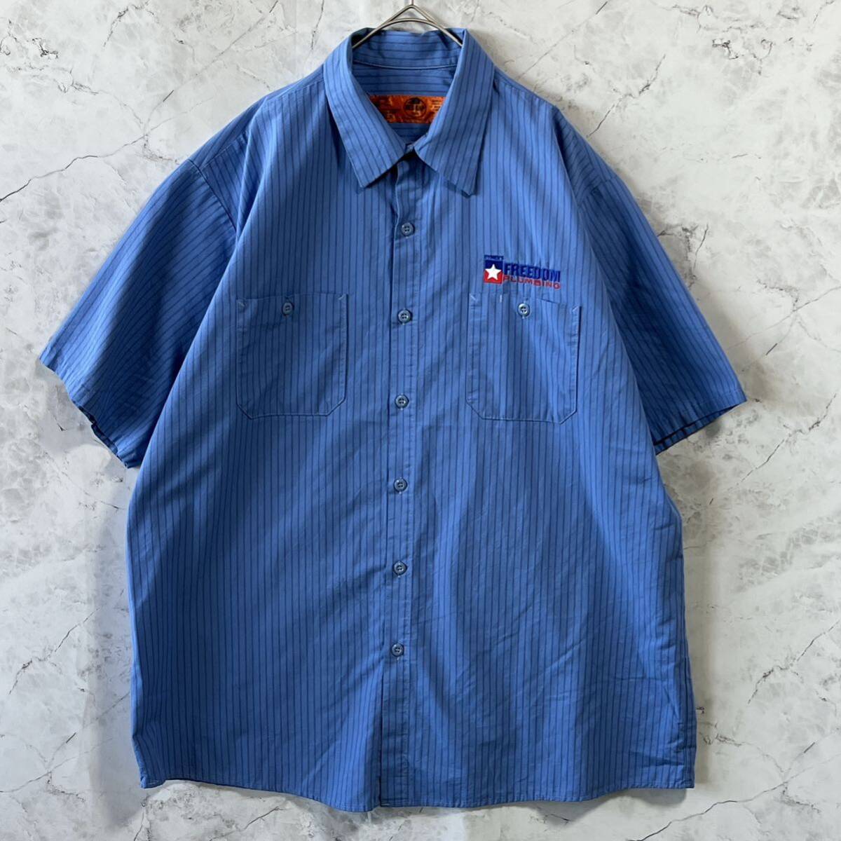 Yahoo!オークション - RED KAP レッドキャップ ワークシャツ 半袖シャ...