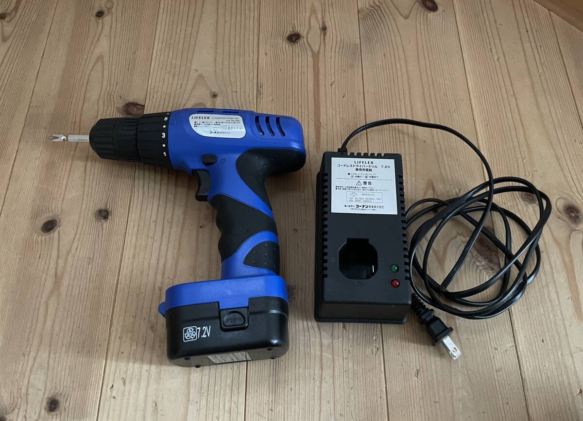 Yahoo!オークション - LIFELEX コードレスドライバードリル 7.2V LFX-...