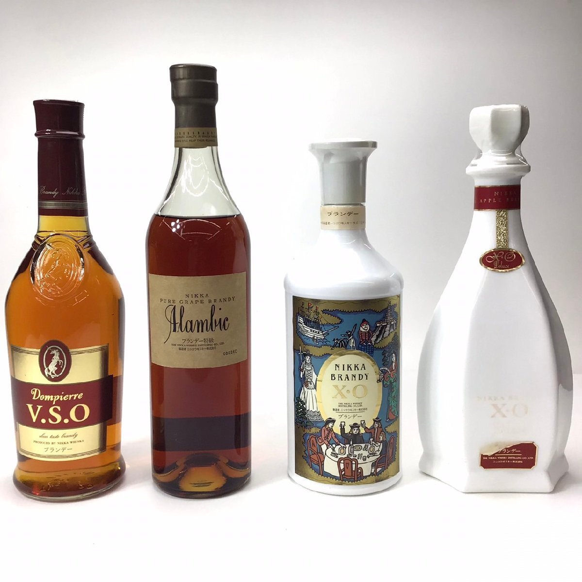 Yahoo!オークション - 未開栓 ニッカ ブランデー 4本セット 640～720ml...