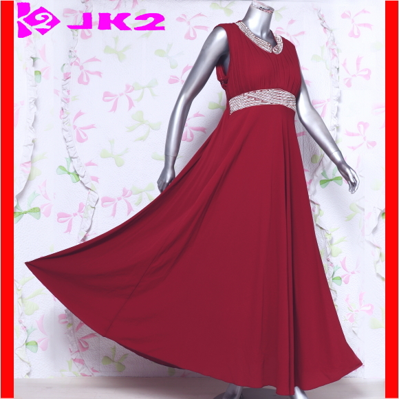 Yahoo!オークション - カラードレス JK2 ロングドレス 大きいサイズ 発...