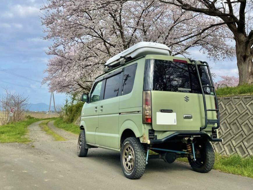 Yahoo!オークション - DA64 エブリィ リアラダー ハイエース用を加工し...