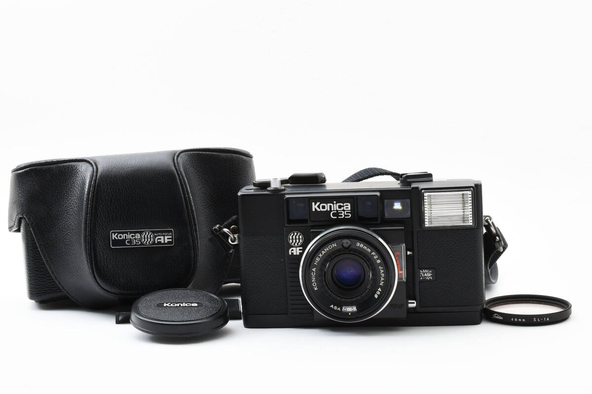 Yahoo!オークション - KONICA C35 AF2/ 38mm f/2.8 Film Camera w/Flas...