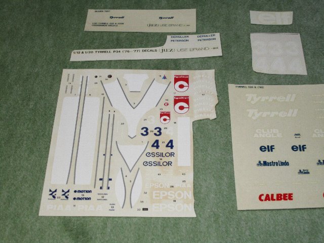 Yahoo!オークション - F1 ティレル 019 020他 デカール