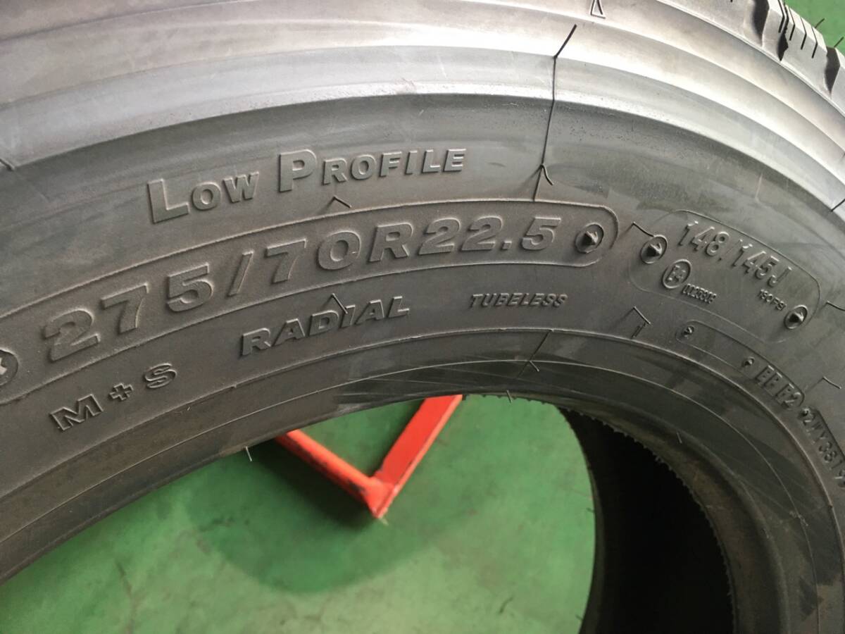Yahoo!オークション - s724-4-9 275/70R22.5 BS M800 中古（未使用品）...